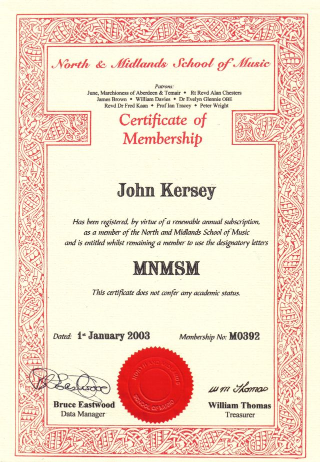 Honours and awards: Honorary Fellowship of the North and Midlands ...